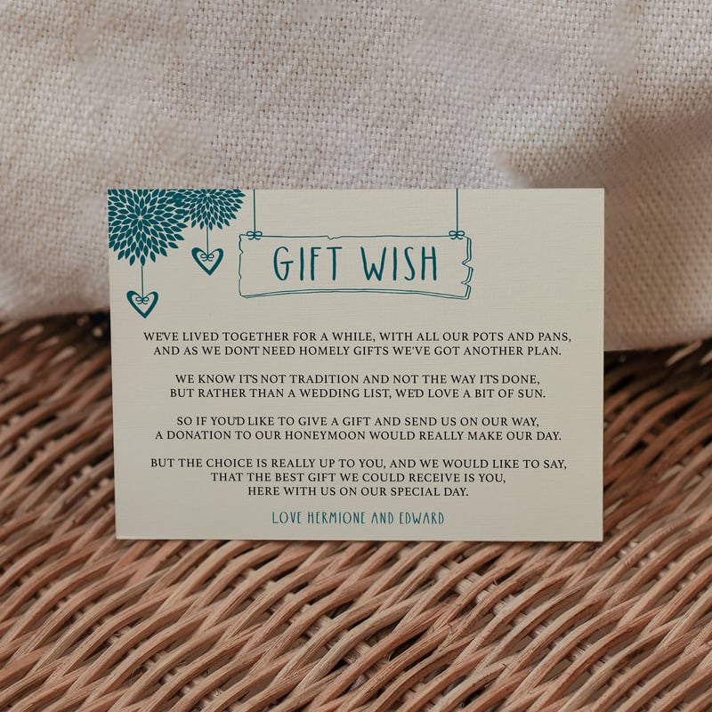 Gift Wish Cards | InvitationWorks