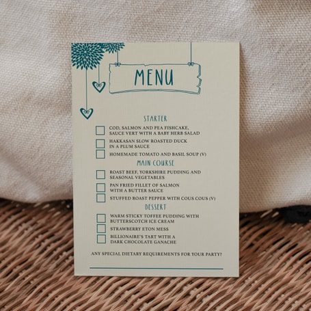 Menu Cards | InvitationWorks