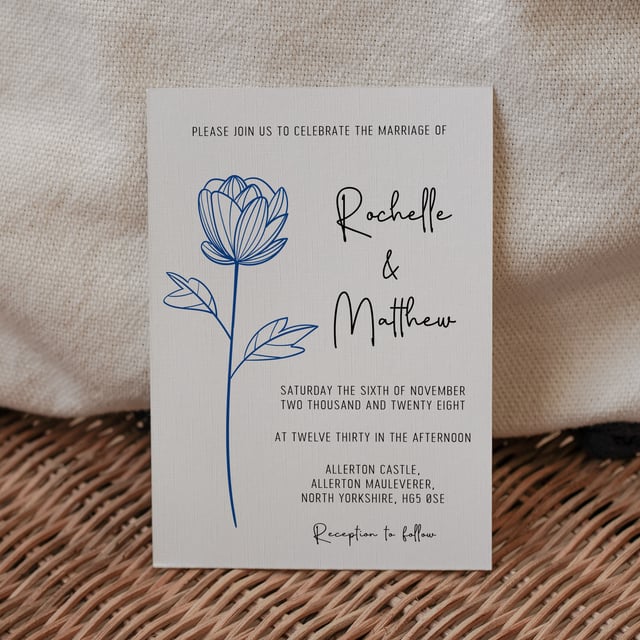 Royal Blue Wedding Invitations | InvitationWorks