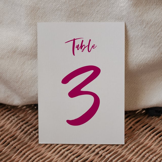 Table Number Cards | InvitationWorks