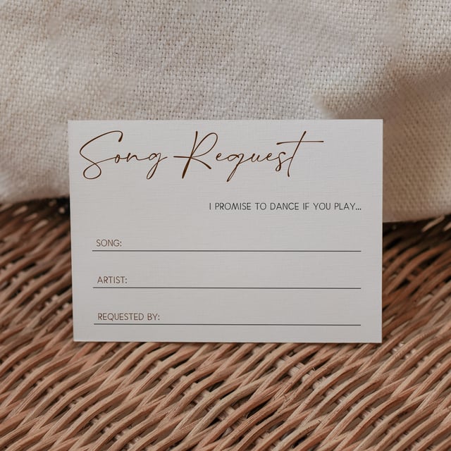 Song Request Cards | InvitationWorks