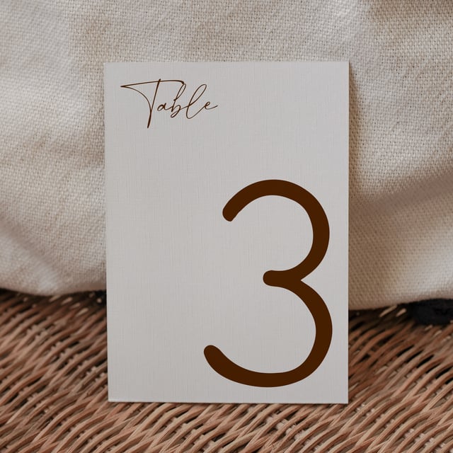 Table Number Cards | InvitationWorks