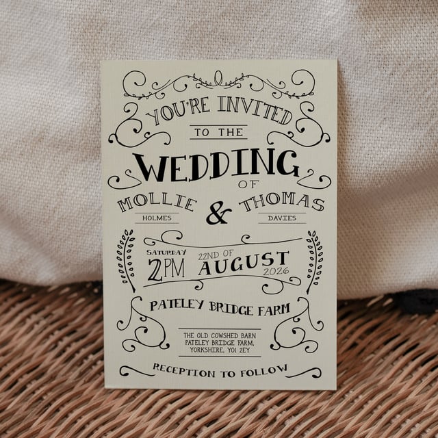 Black Wedding Invitations | InvitationWorks
