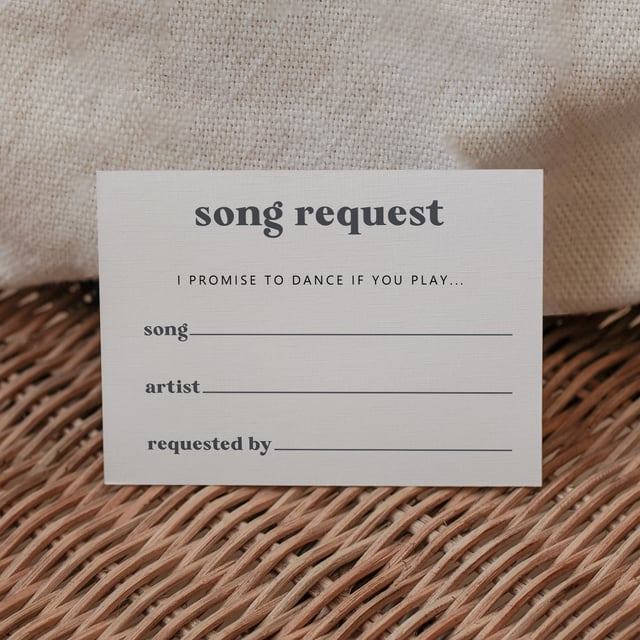 Song Request Cards | InvitationWorks